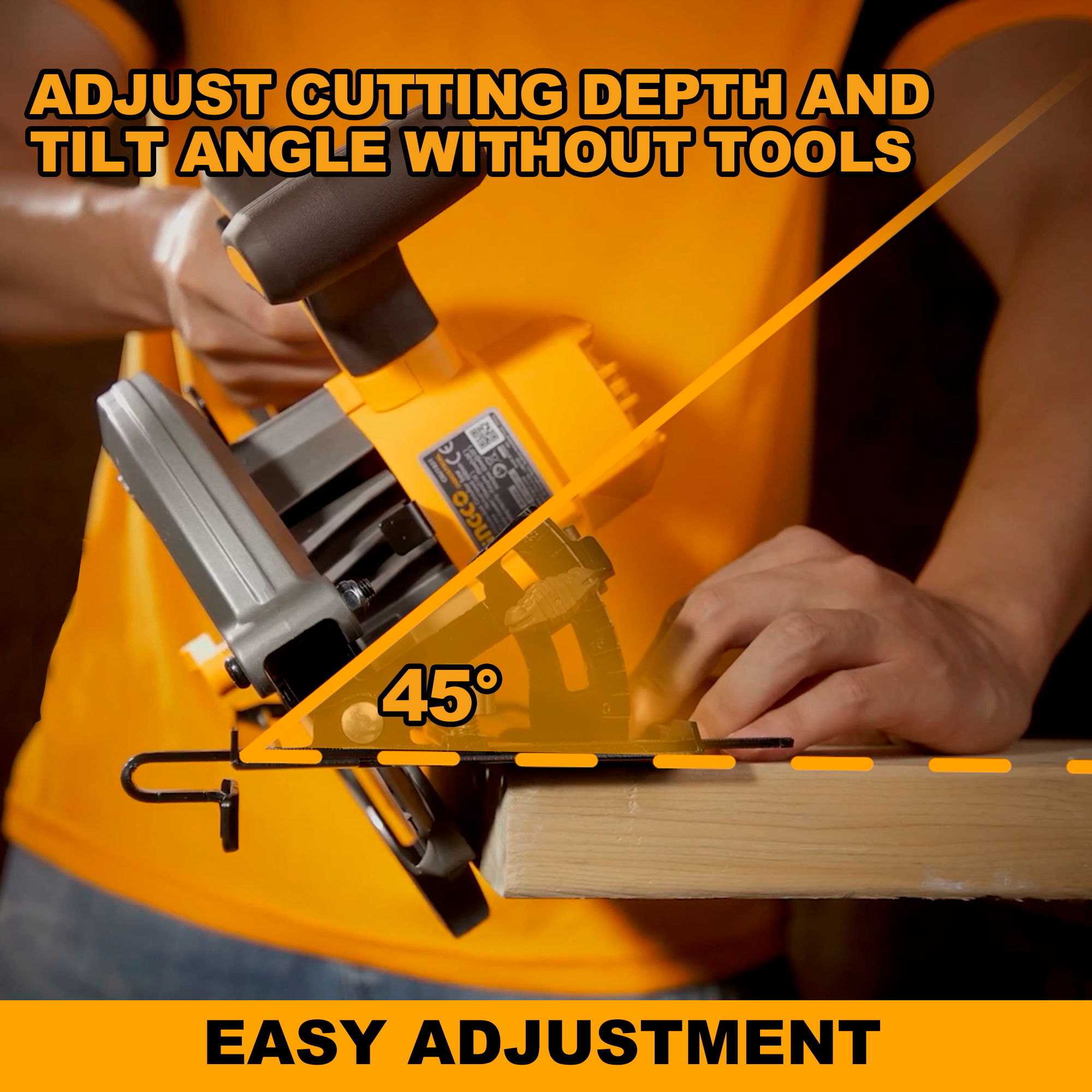 INGCO Power Tools INGCO Cordless Circular Saw, 185 mm, 4800 RPM, With 4 ...