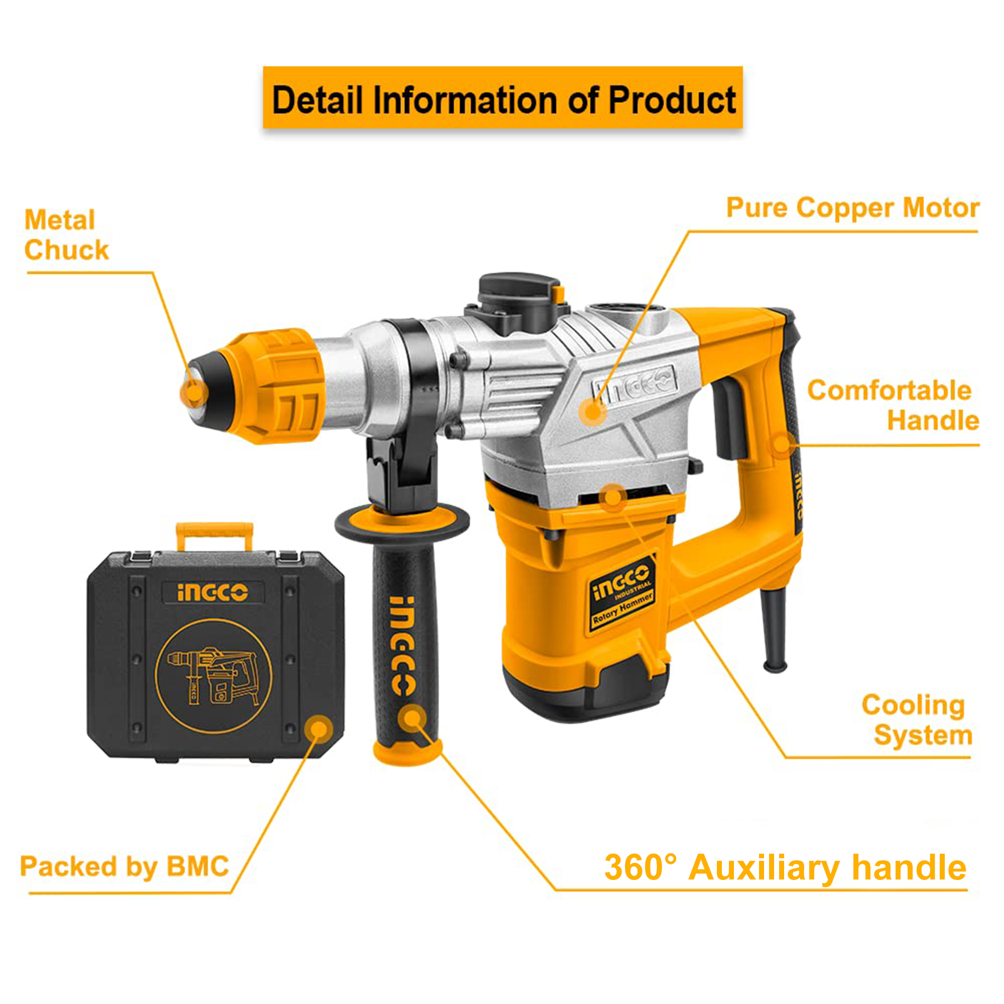 INGCO INGCO Tools & hammer drill machine SDS-Plus