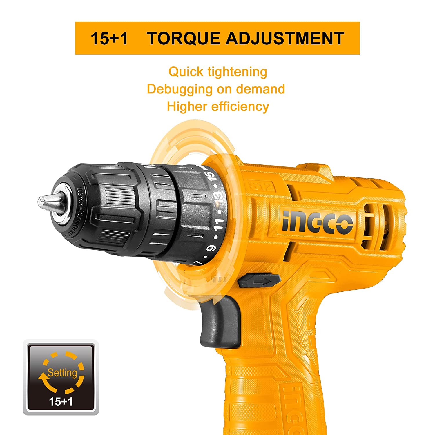 INGCO INGCO Tools & Cordless Drill Machine 12V