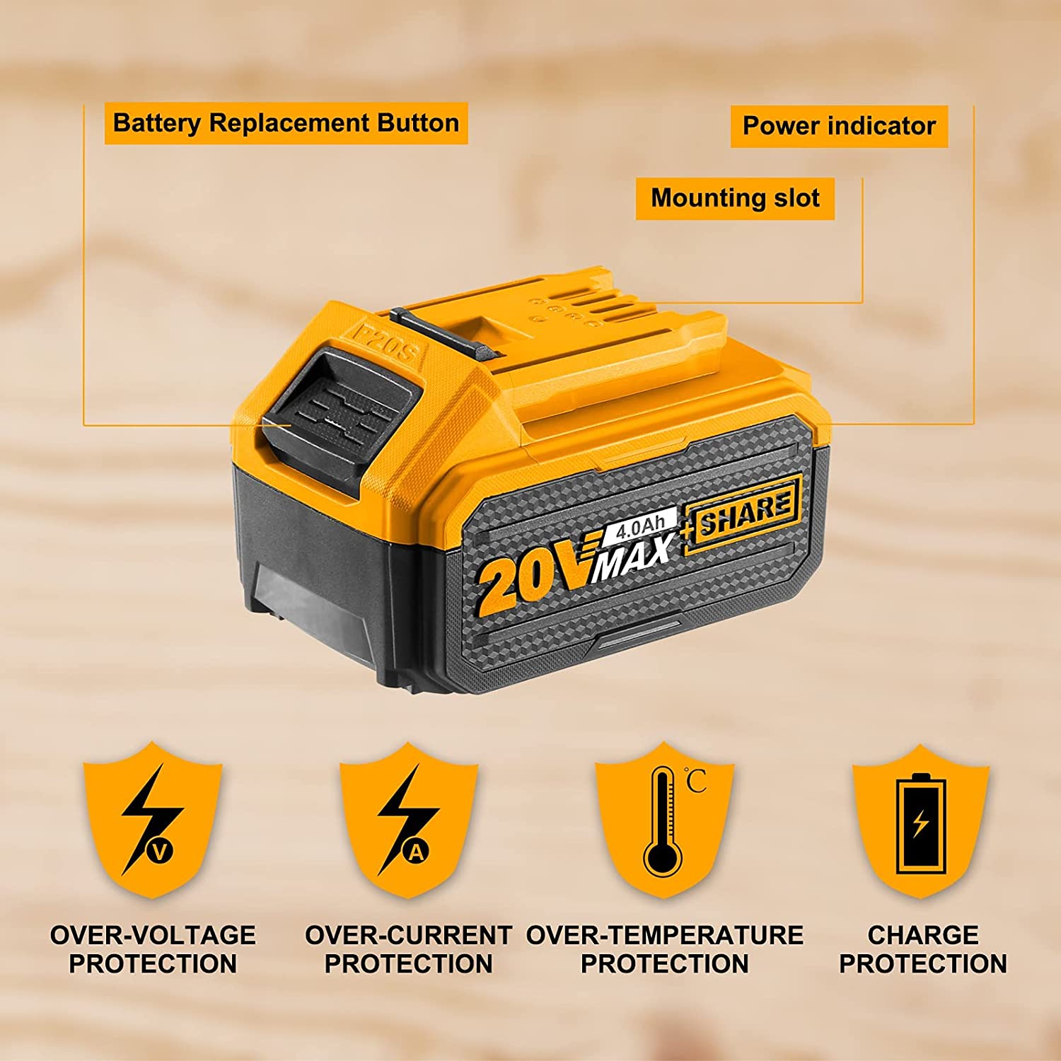 INGCO INGCO Tools & lithium-ion battery pack 20V