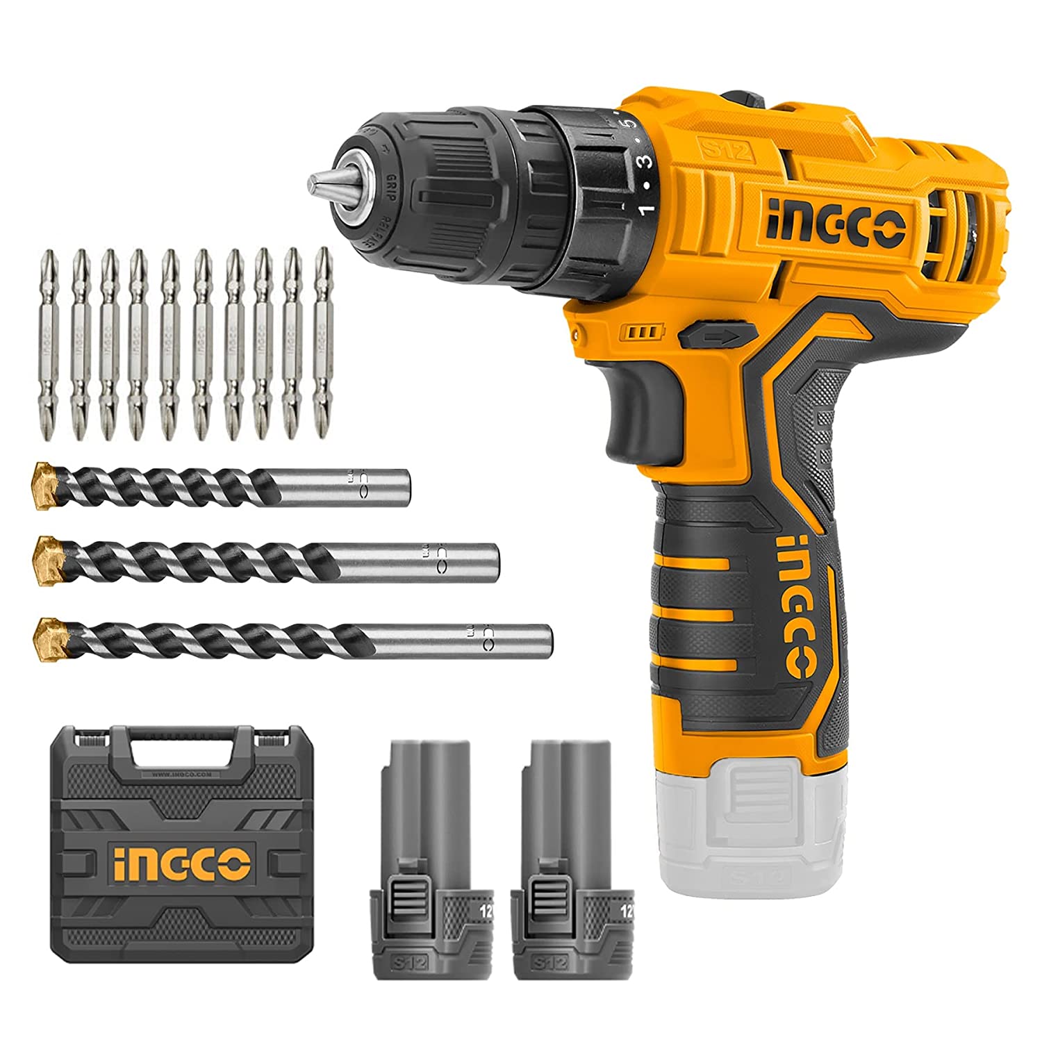 INGCO INGCO Tools & Cordless Drill Machine 12V