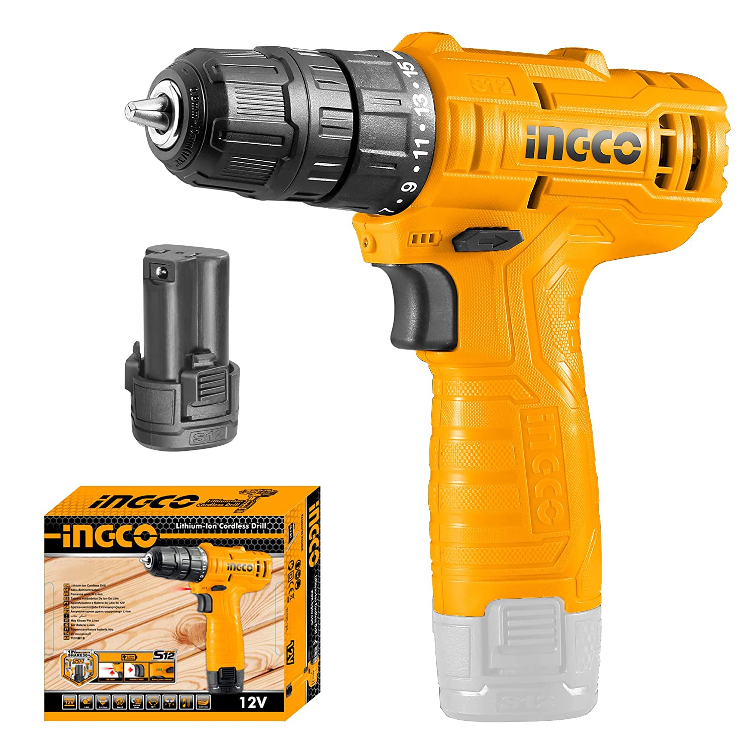 INGCO INGCO Tools & Cordless Drill Machine 12V