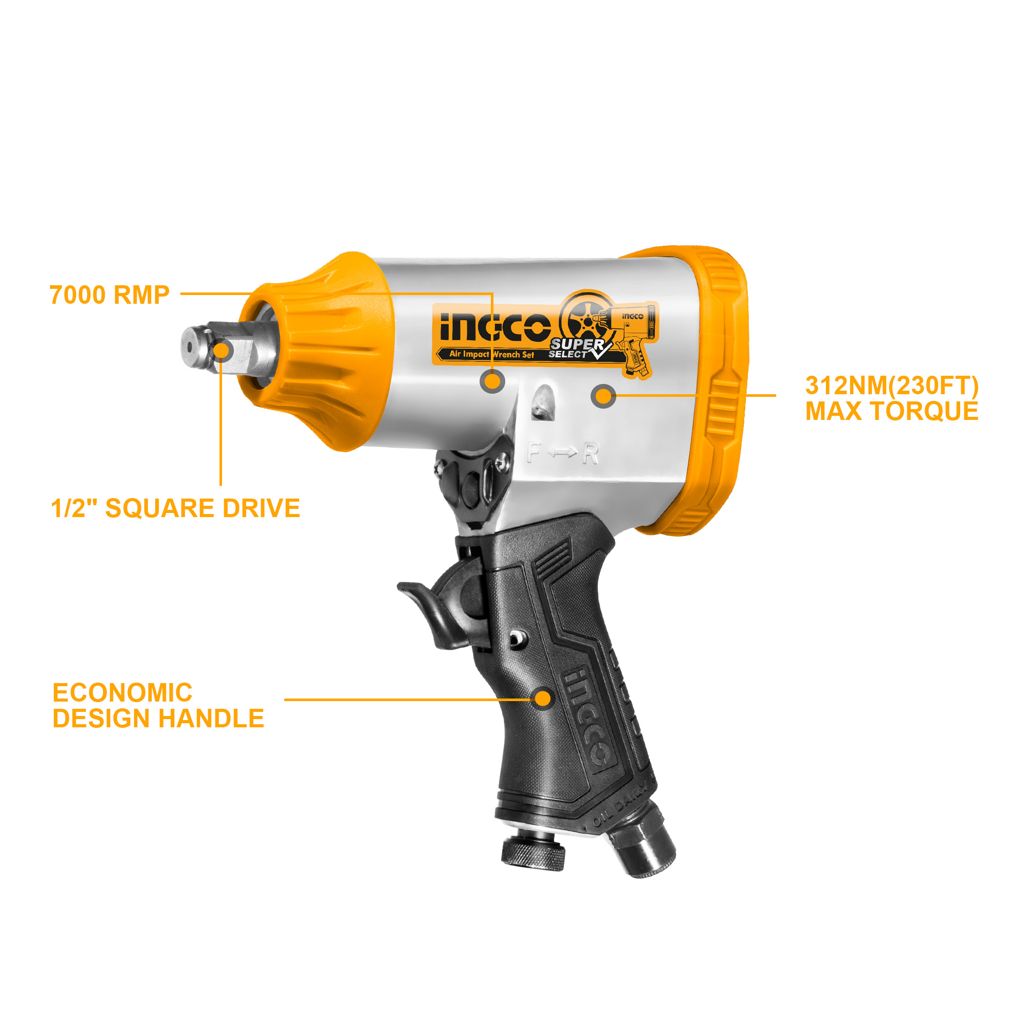 INGCO INGCO Tools & Air Impact Wrench