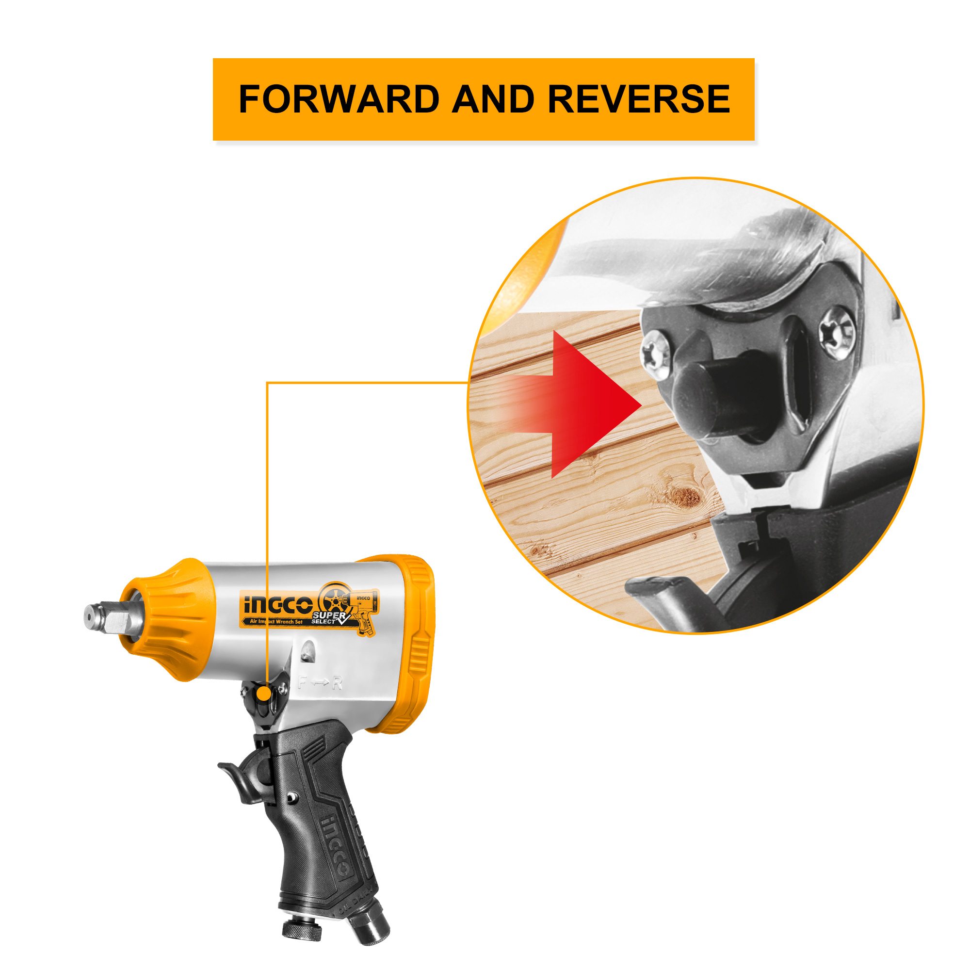 INGCO INGCO Tools & Air Impact Wrench