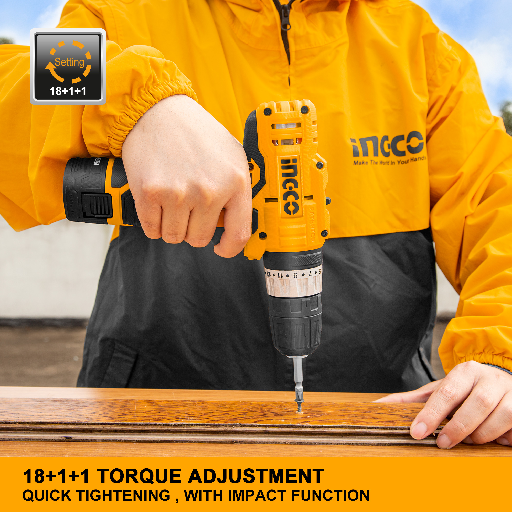 INGCO INGCO Tools & Cordless Drill Machine 12V