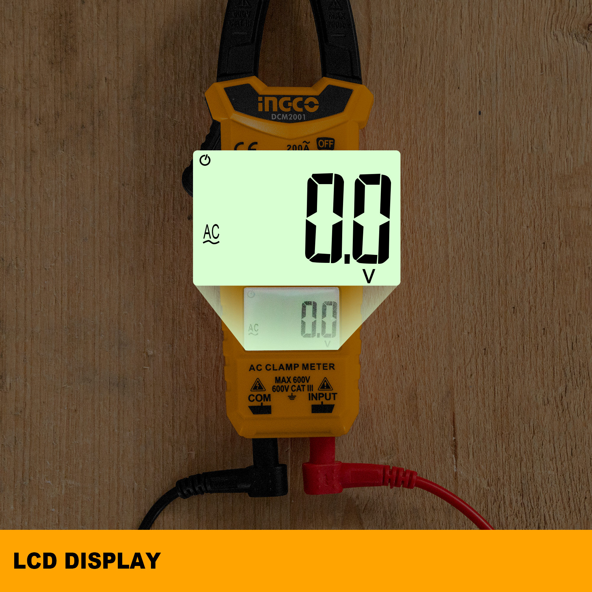 INGCO Measuring Tools Digital AC clamp meter DCM2001