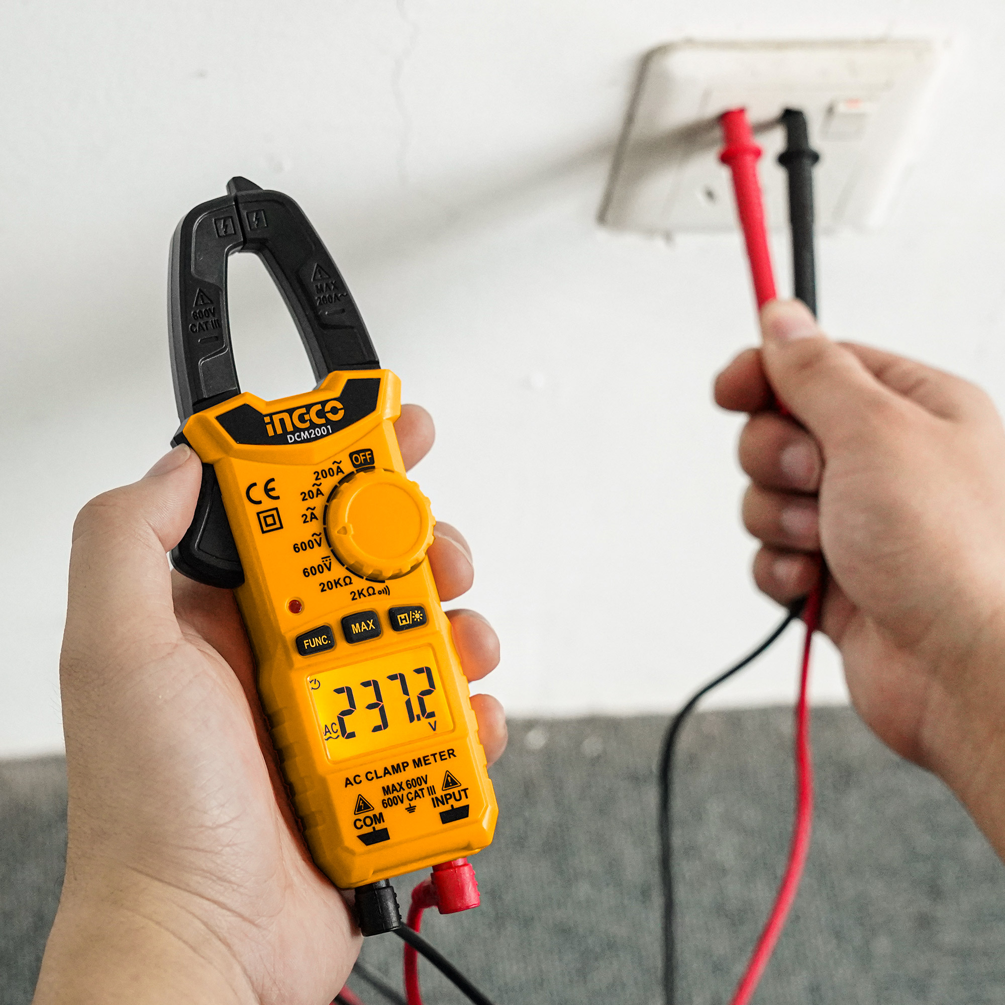INGCO Measuring Tools Digital AC clamp meter DCM2001