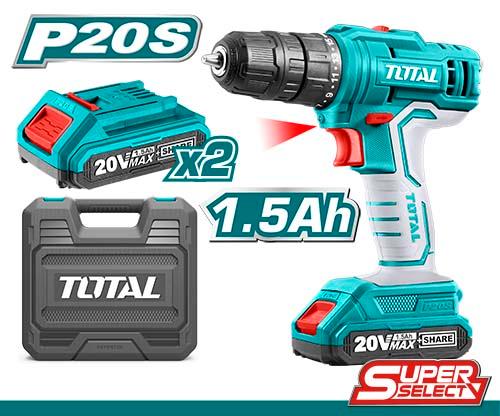 TOTAL Power Tools Lithium-ion cordless drill TDLI20012